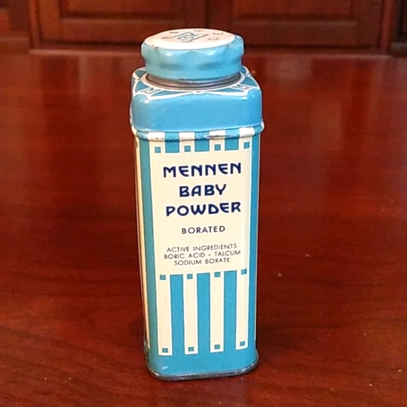 Mennen | Accents | Art Deco Look 93s Mennen Baby Powder Tin With ...